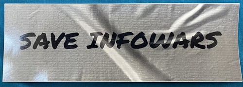 NEW UNUSED BUMPER STICKER “SAVE INFOWARS” DUCT TAPE STYLE ALEX JONES ...