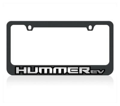 Hummer EV Black License Plate Frame - Mirror Lettering | eBay