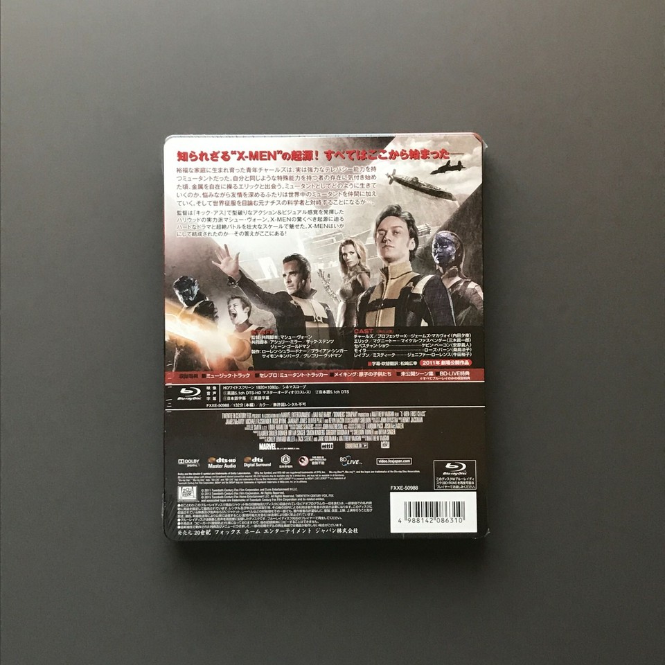 X-MEN: FIRST CLASS (Blu-ray) STEELBOOK [JAPAN] | eBay