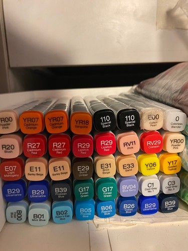 NEW Copic Too. Classic Original Dual Tipped Alcohol Markers Assorted ...