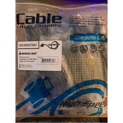 Iogear G2L7202UTAA3 6FT DUAL DVI USB KVM CABLE KIT | eBay