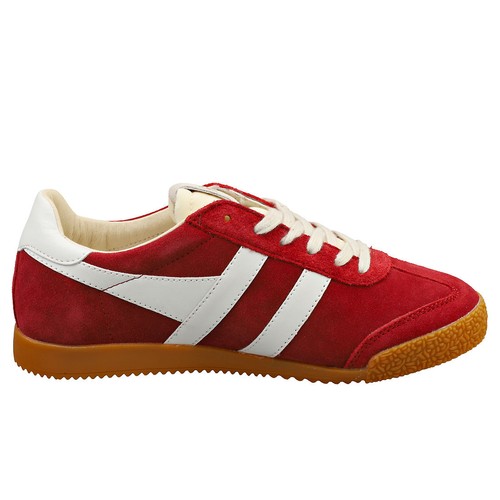 Gola Elan Womens Fashion Sneakers in Red White | eBay