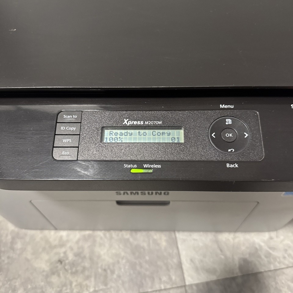 Samsung Xpress M2070W Printer Monochrome Laser Copier Wireless Tested ...