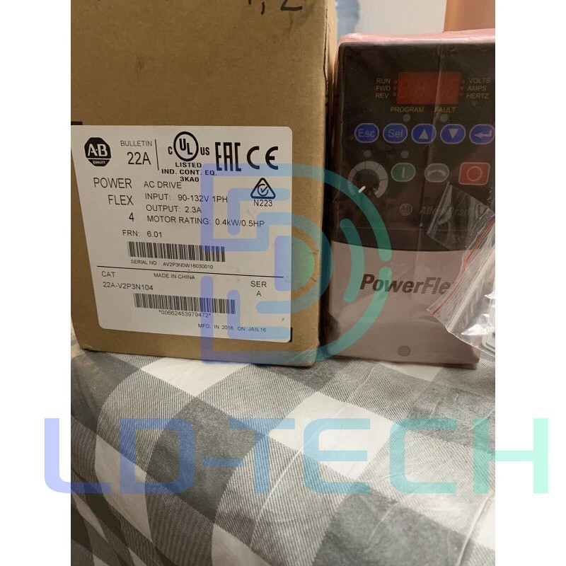 22A-V2P3N104 New Factory Sealed Allen Bradley 22A-V2P3N104 PowerFlex 4 ...