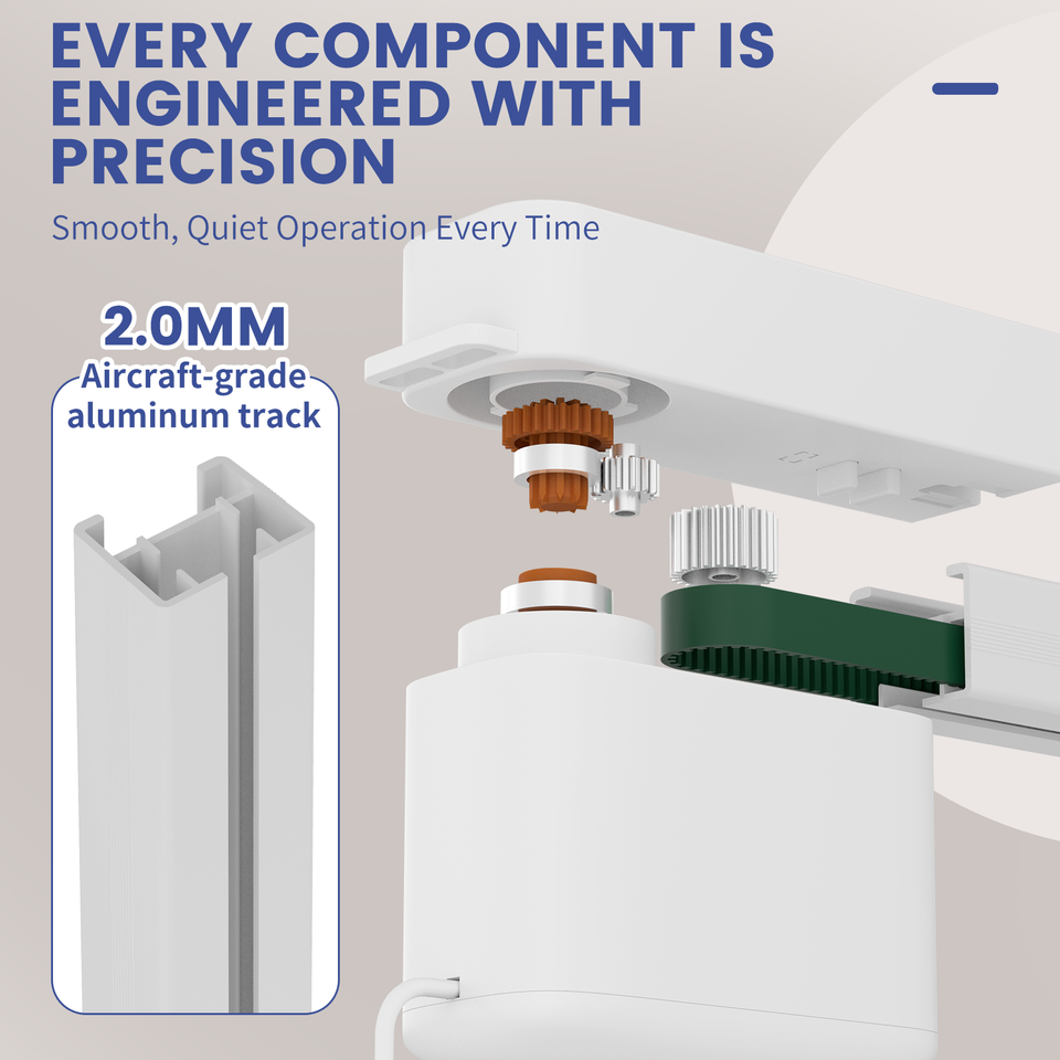 Wifi Smart Automatic Curtain Motor Track System,Compact Automatic ...