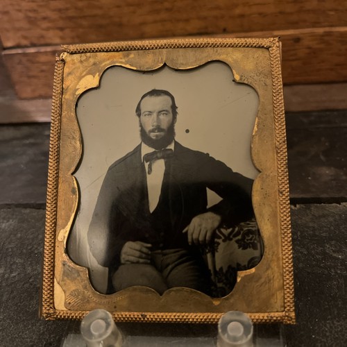 Antique Ambrotype Photograph of a Young man with Original Brass Frame ...