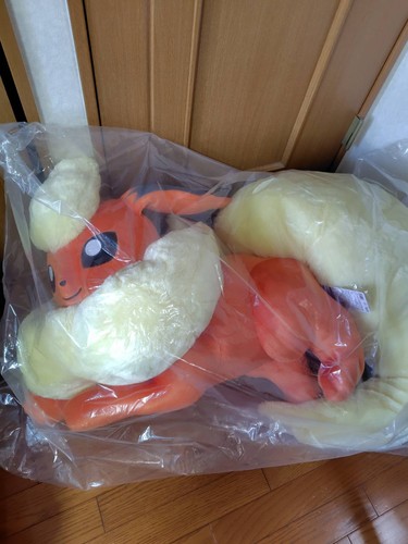 new Pokemon Center Online Life Size Flareon Booster Jumbo Plush Doll ...