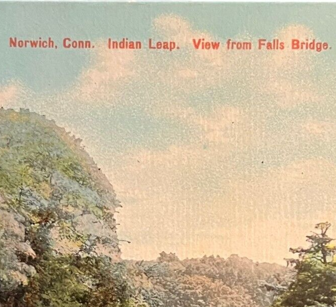 Norwich, Connecticut, Indian Leap, Falls Bridge, vintage post card | eBay