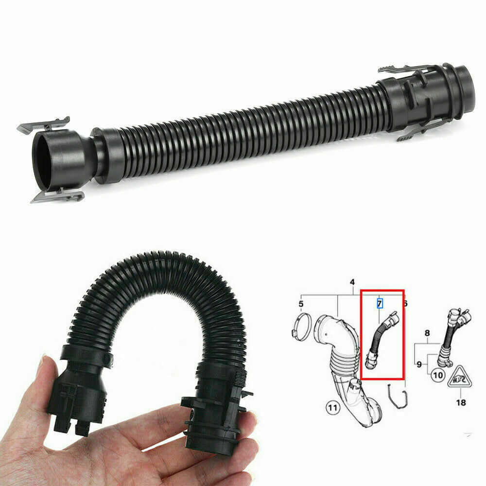 Air Filter Inlet Breather Hose Pipe For BMW Rocker Cam Cover N47 N57 ...