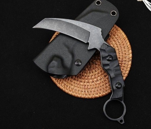 BEAST Claw Karambit Fixed Straight Knife Blade Hunting Camping Tactical ...