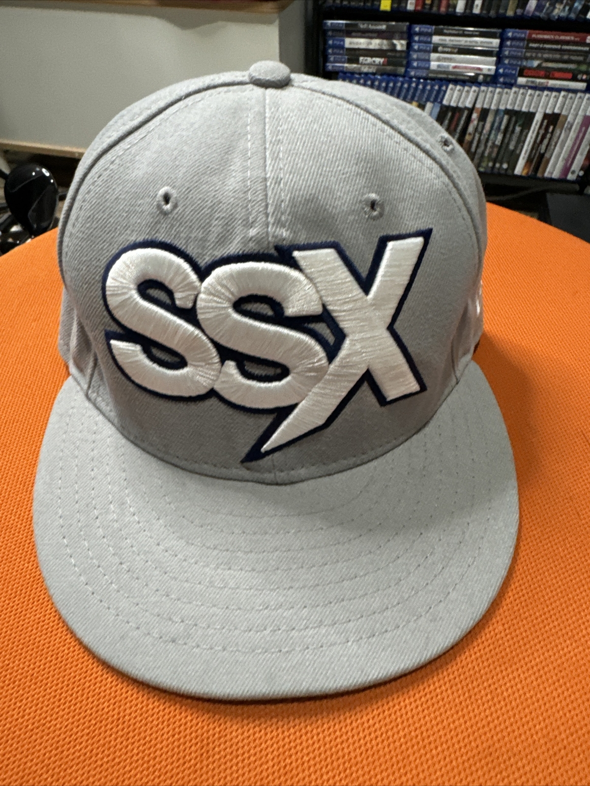 EA Sport SSX New Era 59Fifty Hat Gray Size 7 3/8 - Gem