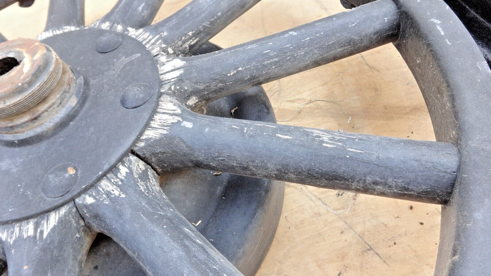 1926-1927 Ford Model T 21" Rear Wood Spoke Wheels Hubs Drums Original ...