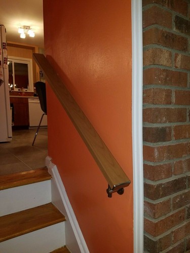 Wall Mount Square Modern Stair Hand Rail Staircase Railing Kit ...