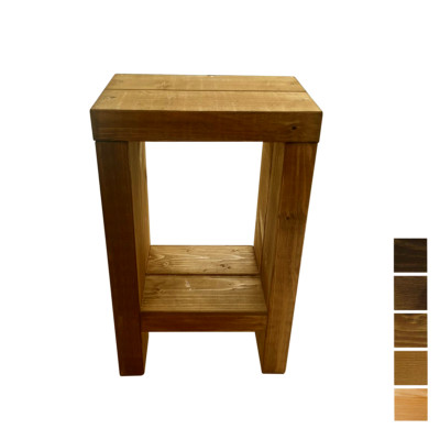 Rustic Side Table/ Living Room End Table Bedside Table Chunky Solid ...