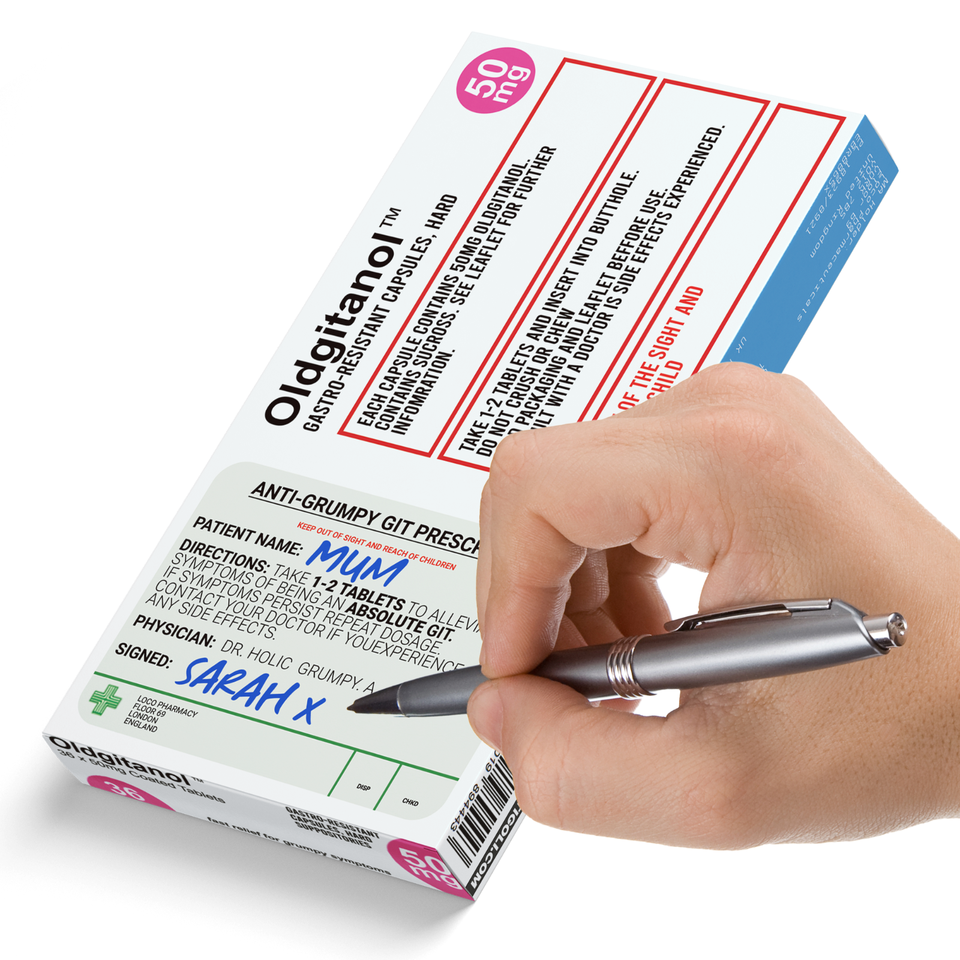 Anti-Grumpy Old Git | Oldgitamol Box Realistic + Prescription Bag | eBay