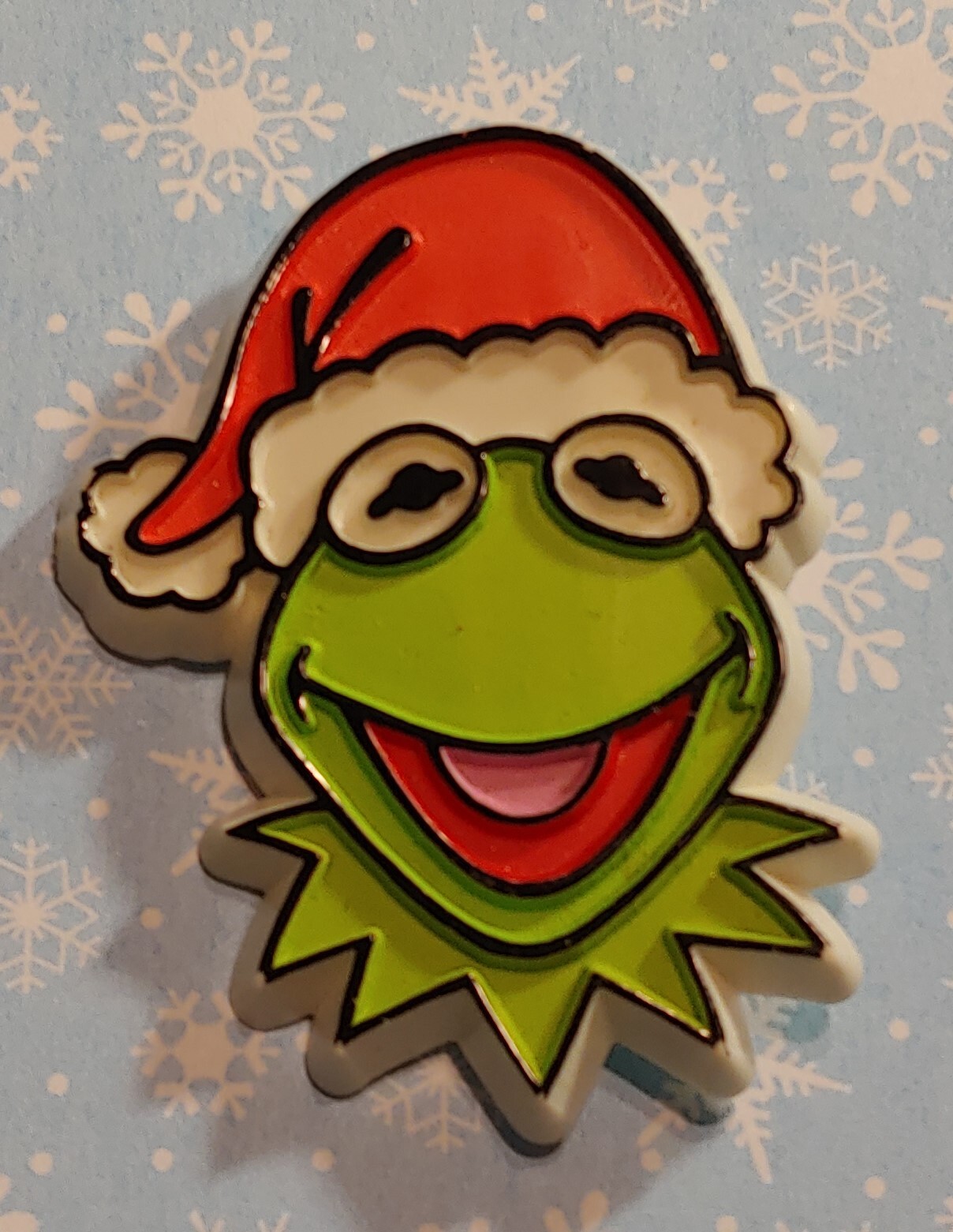Vtg 1979 Henson Kermit Brooch Pin Frog Santa Claus Ch… - Gem