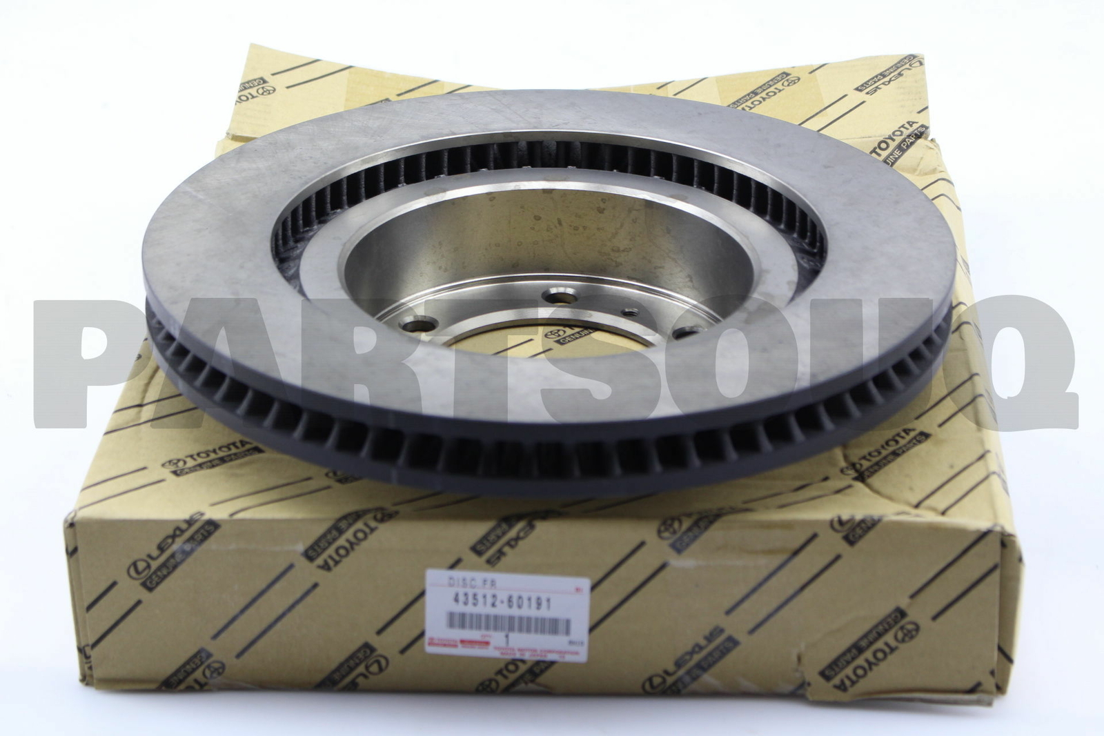 4351260191 Genuine Toyota DISC, FRONT 43512-60191 | eBay