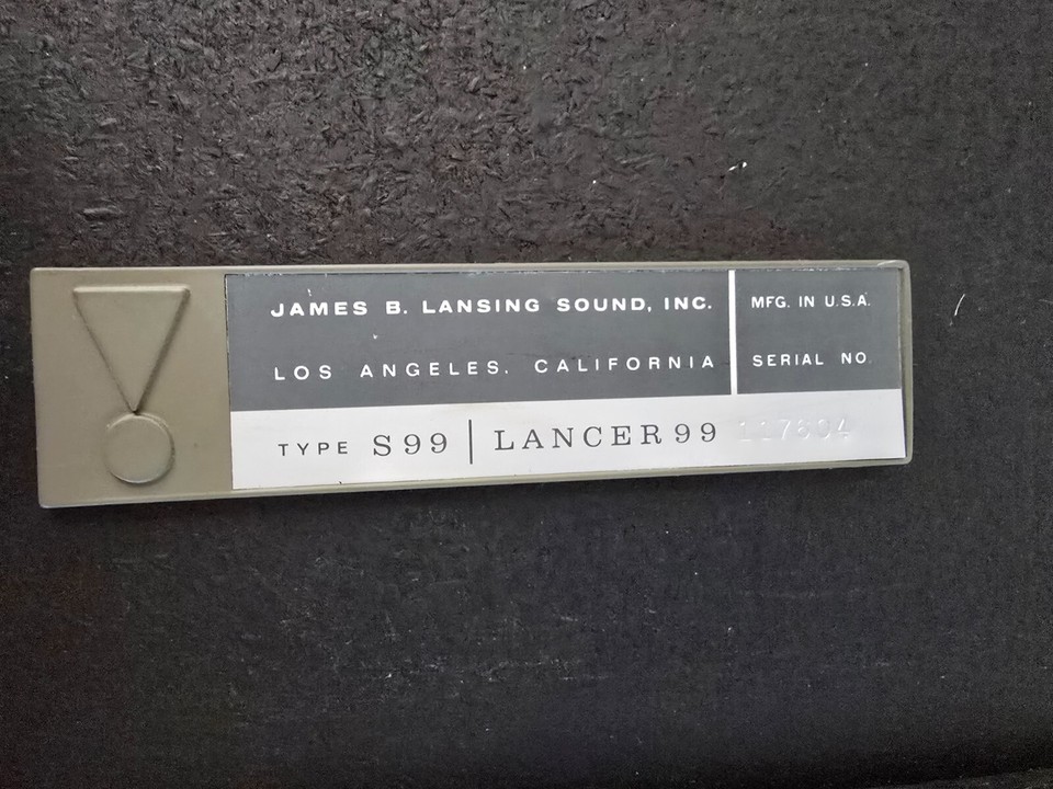 Vintage Original JBL LANCER 99 Type S99 Speakers Pair LE14A | eBay