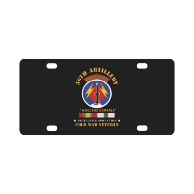 License Plate-56th Artillery - Pershing - Nuclear Capable w COLD Svc ...
