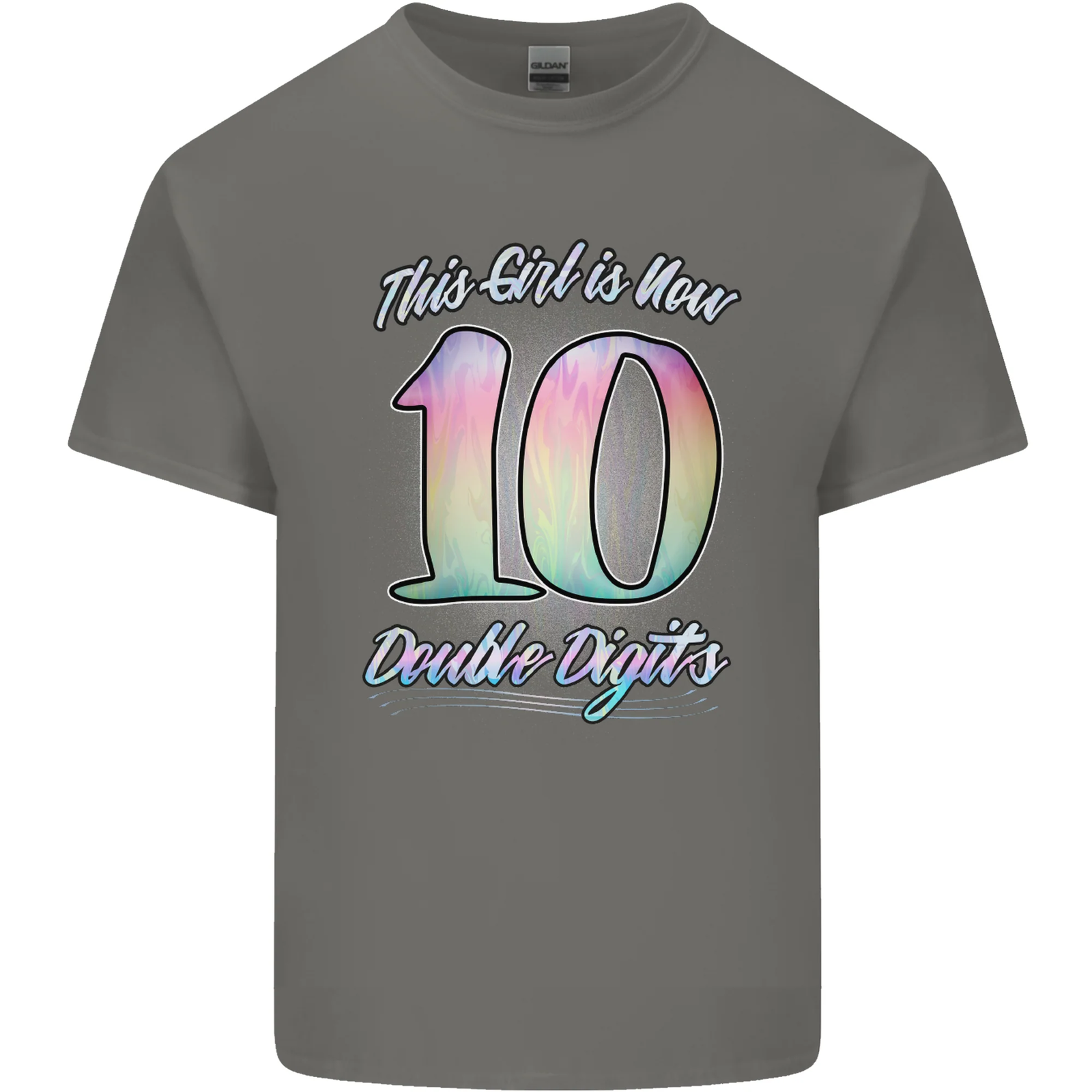 10 Year Old Birthday Girl Double Digits 10th Kids T Shirt Childrens EBay