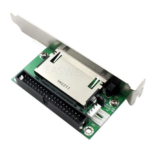 Back Panel 40-Pin Compact Flash Converter Adapter PCI Bracket CF To IDE ...