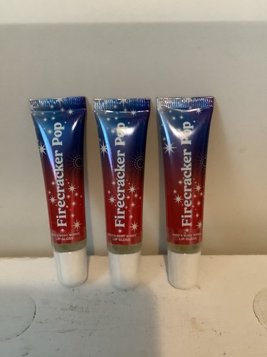 Bath & Body Works X3 FIRECRACKER POP Clear Lip Gloss SEALED .47 fl oz ea *NEW* | eBay