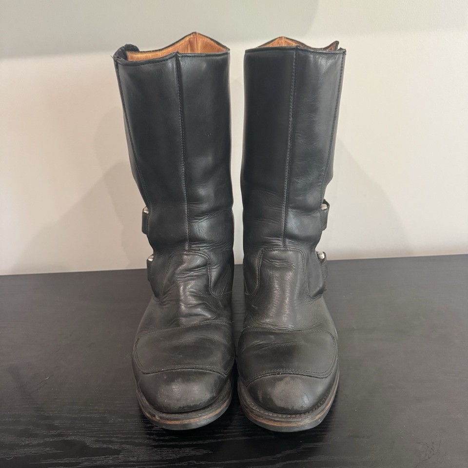 Chippewa Boots Mens 12 D 27862 Black Leather Odessa Rally USA Motorcycle Biker | eBay