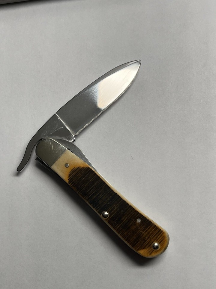 Case XX 61953 1/2 L Sawcut Amber Bone Drop Point Russlock Knife | eBay