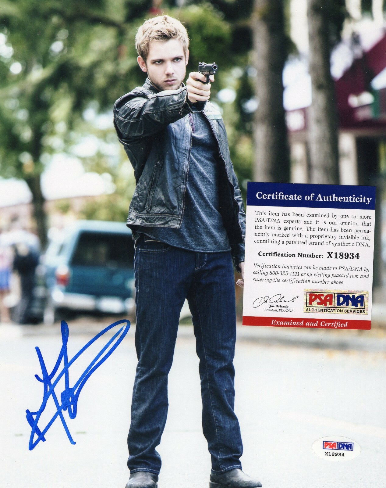 Max Thieriot SEAL Team Pacifier Chloe Autograph 8x10 Photo PSA DNA COA ...