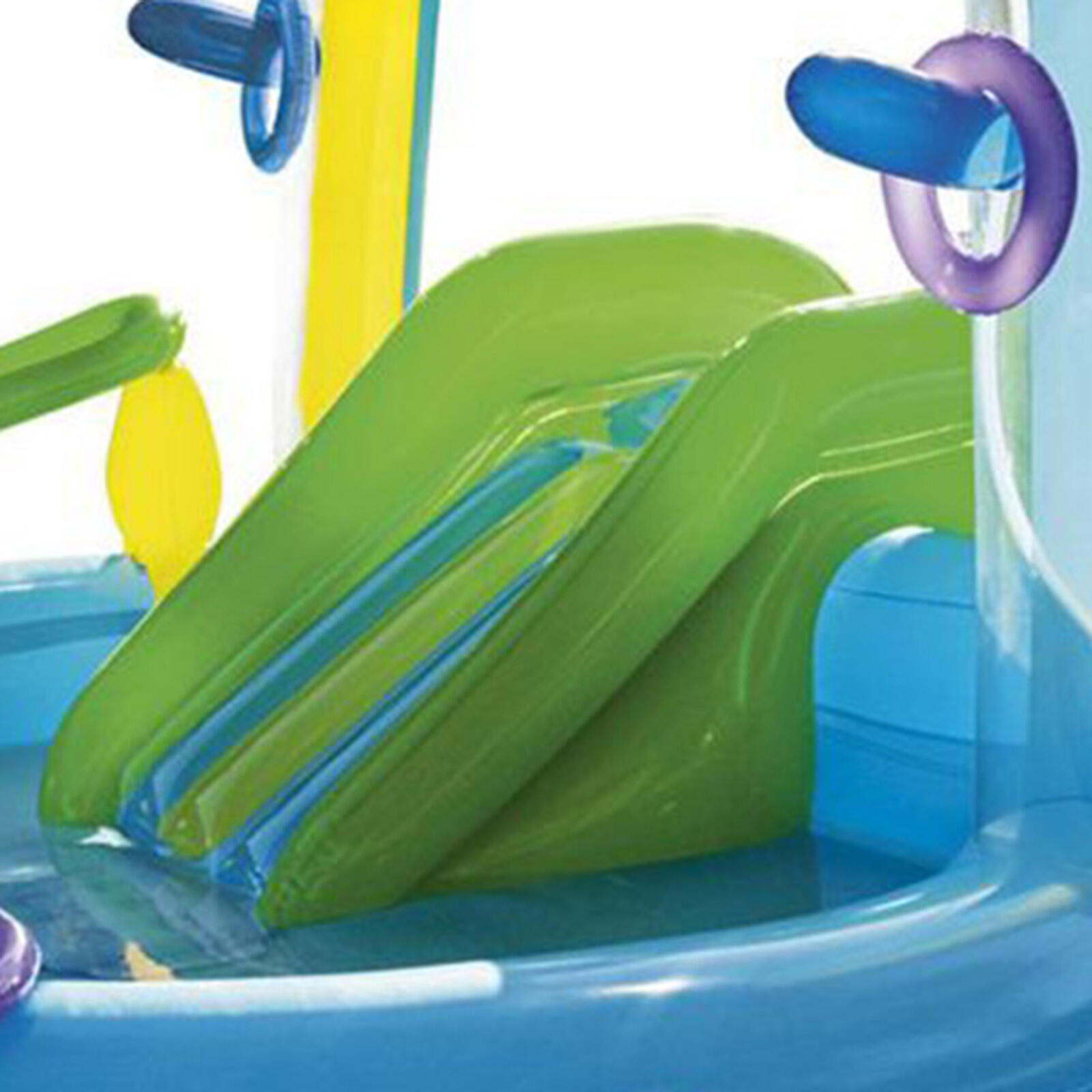 Planschbecken Kinderpool Rutsche & Wassersprüher & Ring/Ballwurfspiel ...