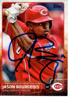 Jason Bourgeois Cincinnati Reds 2015 Topps Signed Card | eBay