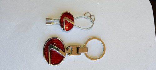 Vintage 2 Lexus Car Key Medal Key Chain 3D Logo Solid Metal For Lexus ...