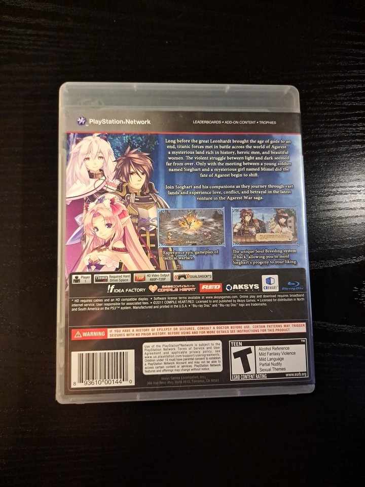 Record of Agarest War Zero (PlayStation 3) CIB 893610001440| eBay