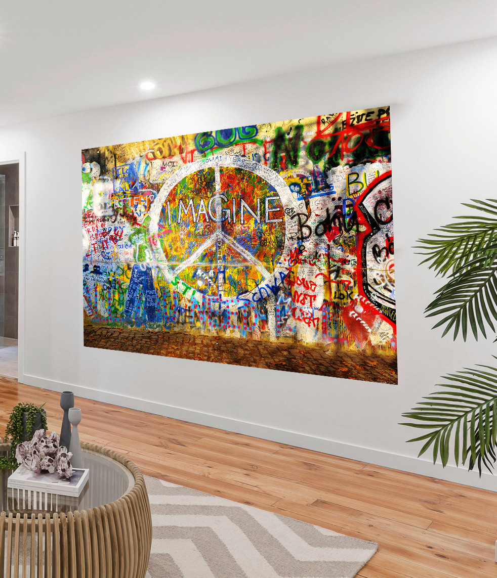 Imagine Peace Graffiti