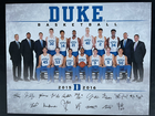 2015-16 DUKE BLUE DEVILS TEAM 8 1/2 x 11 PHOTO PICTURE NCAA BASKETBALL ...