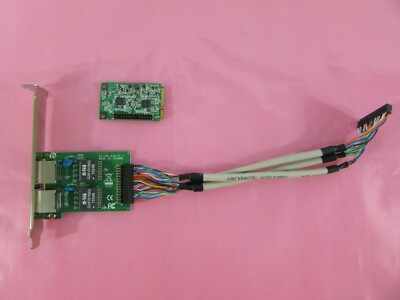 Mini PCI Express PCIe Gigabit Ethernet 2-Port Network Adapter Card ...