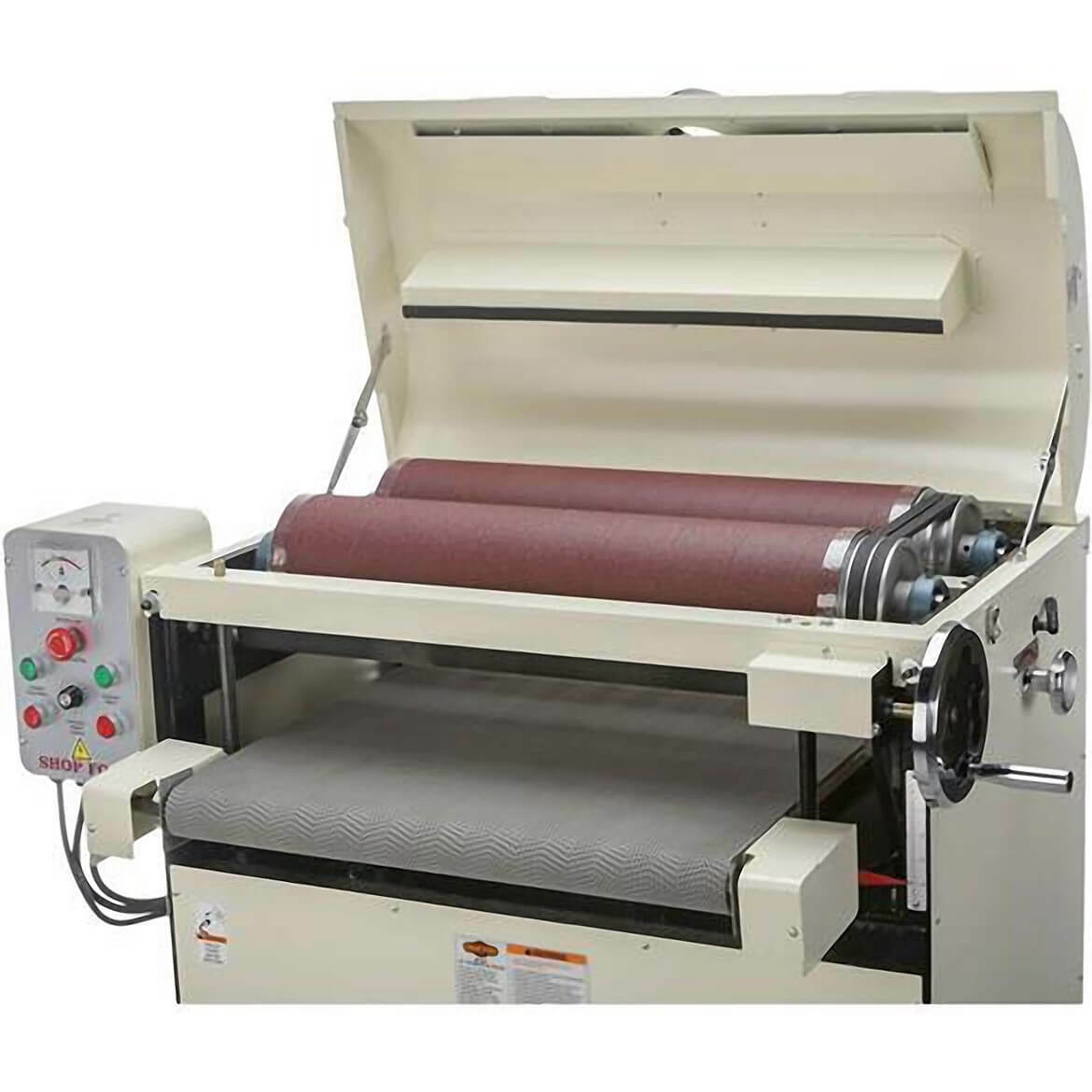 Shop Fox W1678 5 H.P. 26" Dual Drum Sander with Micro-Adjustable Rear ...