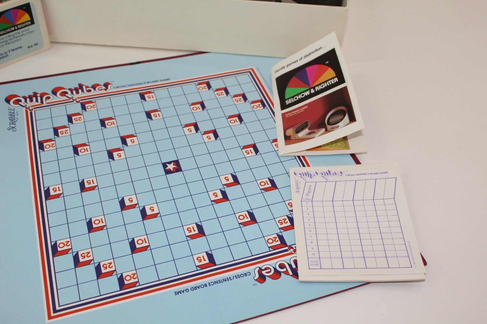 Vintage Scrabble Quip Qubes Cross Sentence Board Game 1981 | eBay