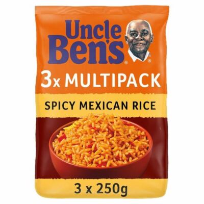 Uncle Bens Spicy Mexican Microwave Rice - 3 x 250g | eBay