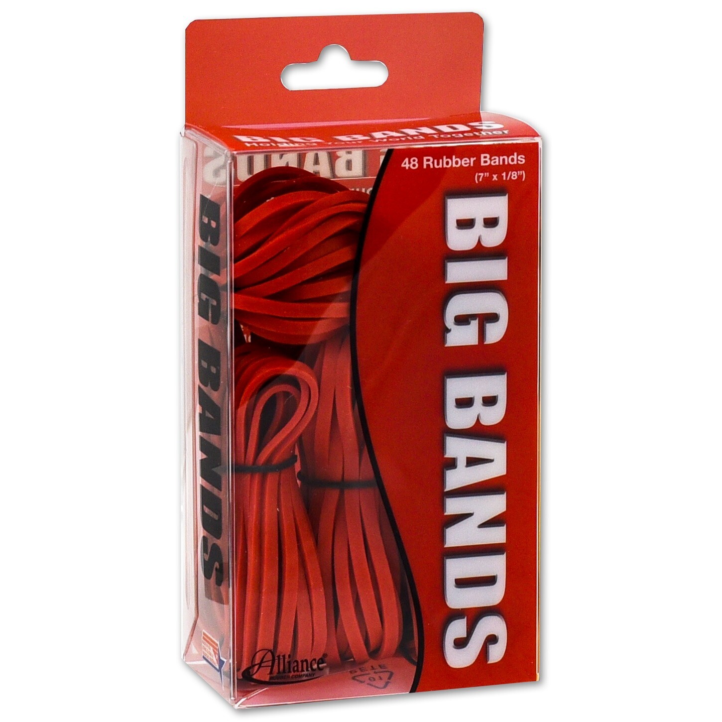 Alliance Rubber 00699 BIG BANDS, Large Rubber Bands, 7 x 1/8", Pack of ...