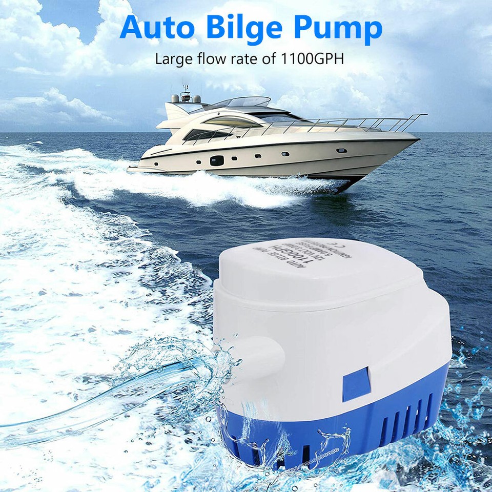 Automatic Submersible Boat Bilge Water Pump With Auto Float Switch(12V ...