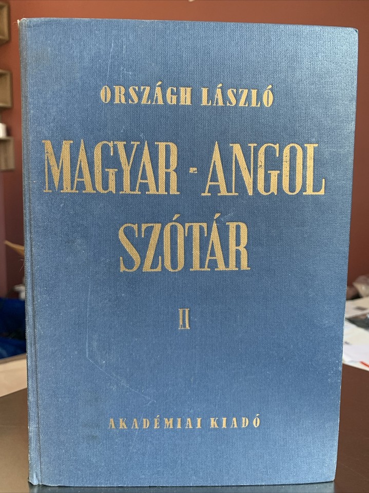 Magyar-Angol Szotar (Hardcover Two-volume Complete Set 1977 | eBay