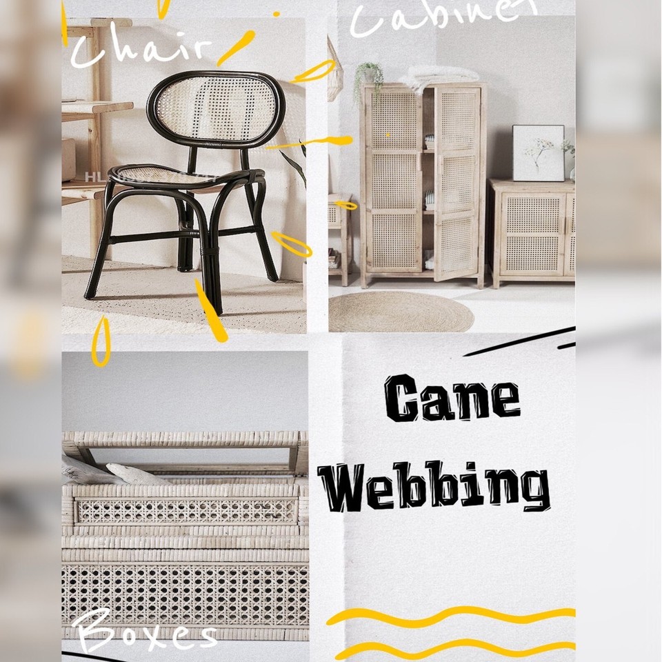 18" Width Natual Dark Rattan Cane Webbing Roll Weave Rattan Fabric ...