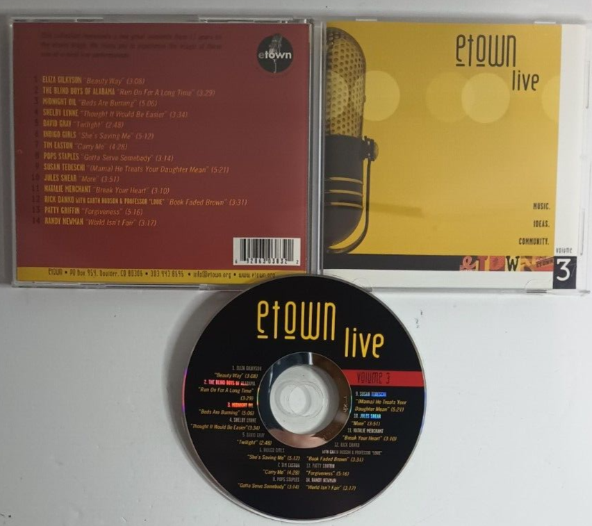 Etown Live Volume 3 CD various artists | eBay