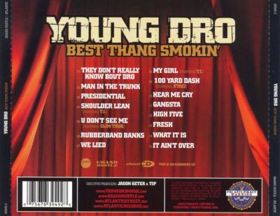 YOUNG DRO BEST THANG SMOKIN' NEW CD 75678394928| eBay