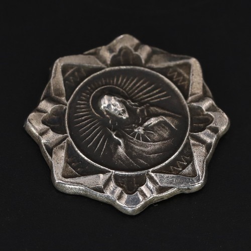 VTG Sterling Silver - CATAMORE Catholic Sacred Heart of Jesus Pocket ...