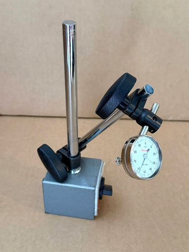 Vintage Starrett No. 196 Dial Indicator w/ Spi Magnetic Base "Cracked ...