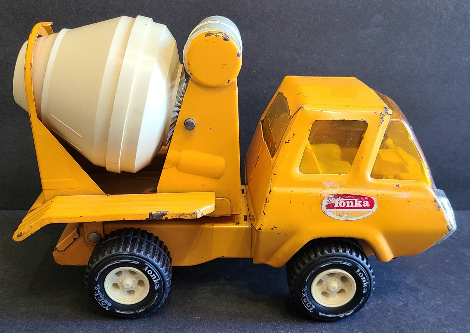 Tonka Vintage Construction Toy 1970s Cement Mixer Yellow Truck Tilt ...