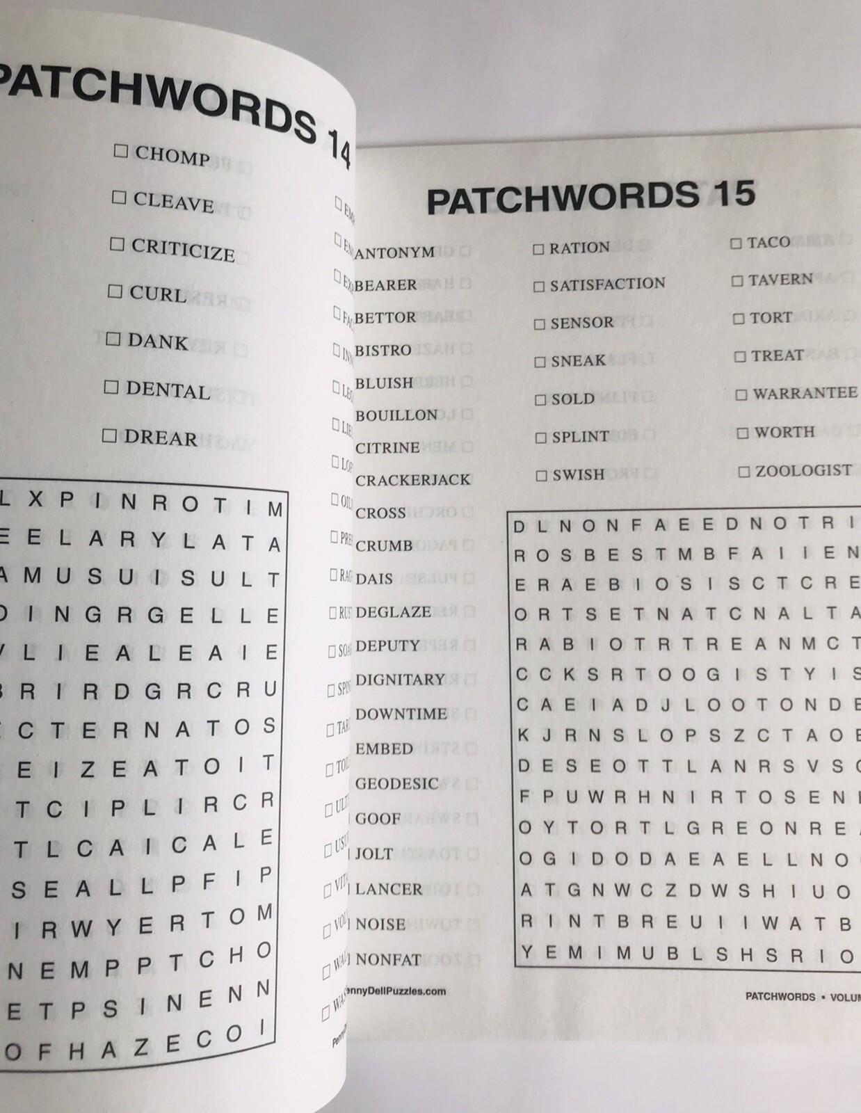 Volume 99 PATCHWORDS Word Seek Search Find Penny Press Selected Variety ...