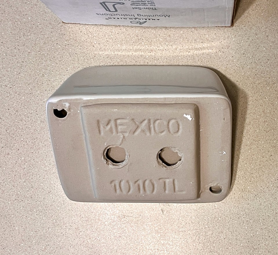 American Olean Tub Soap Dish * Tile * Off White/Bone/Cream * Thinset ...